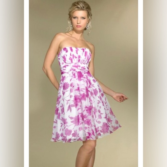 Alexia Designs | Dresses | Alexia Designs Floral Print Bridesmaid Short ...